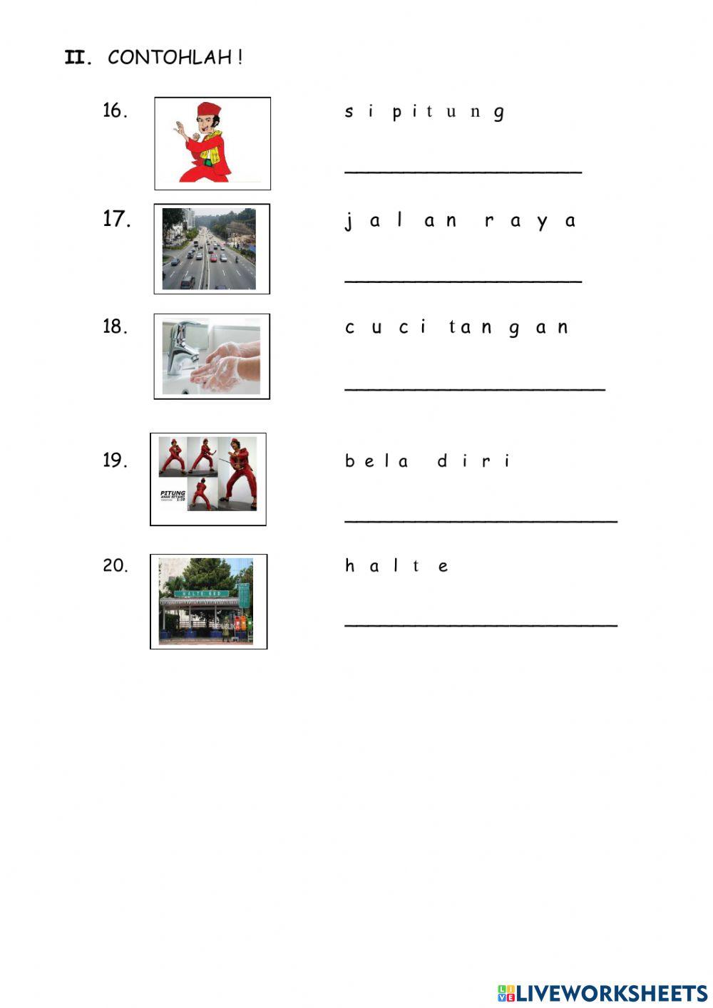 Plbj interactive worksheet for Kelas 8 | Live Worksheets