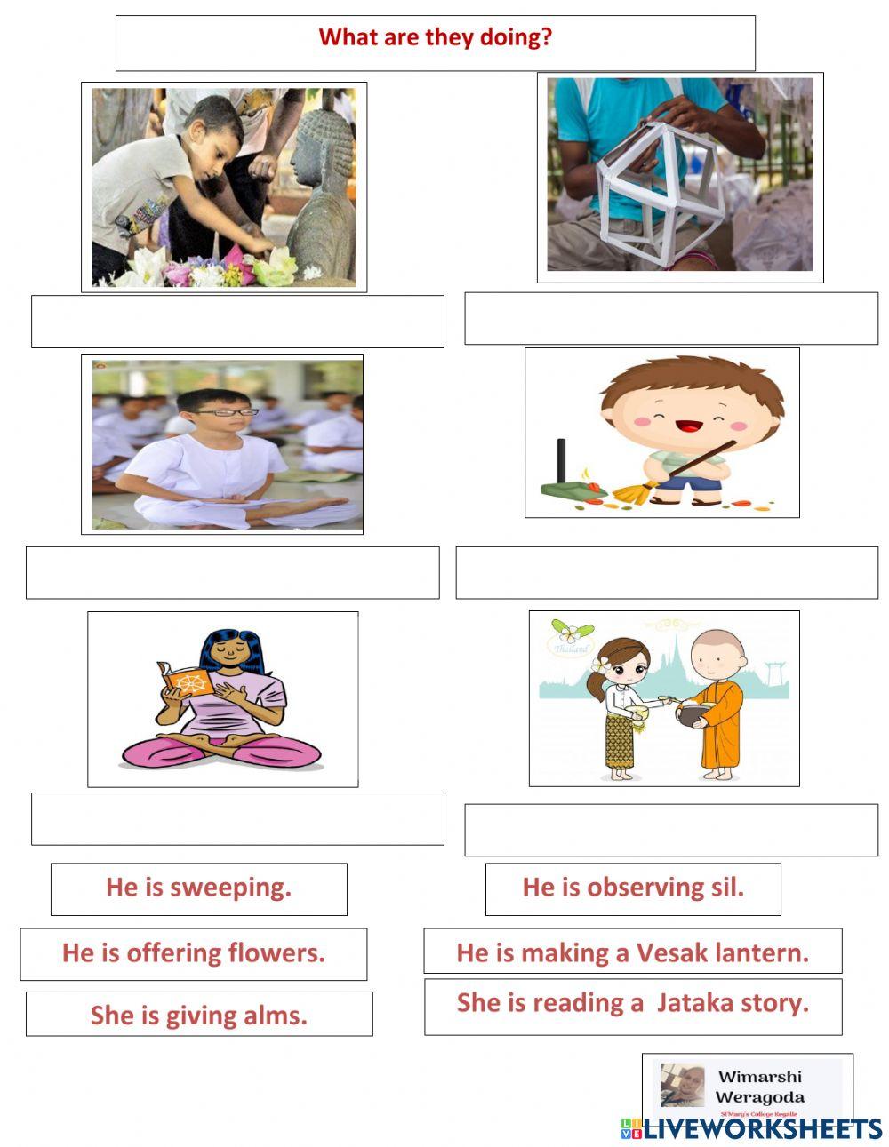 Present Continuous online exercise for Primary | Live Worksheets