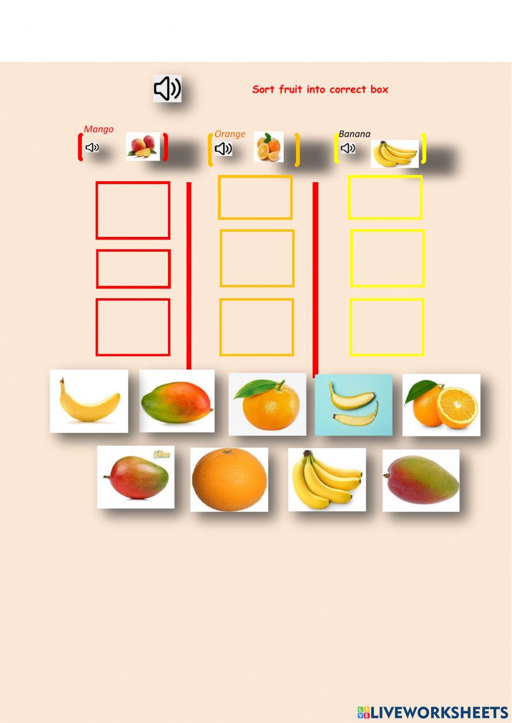 MAths sorting worksheet | Live Worksheets