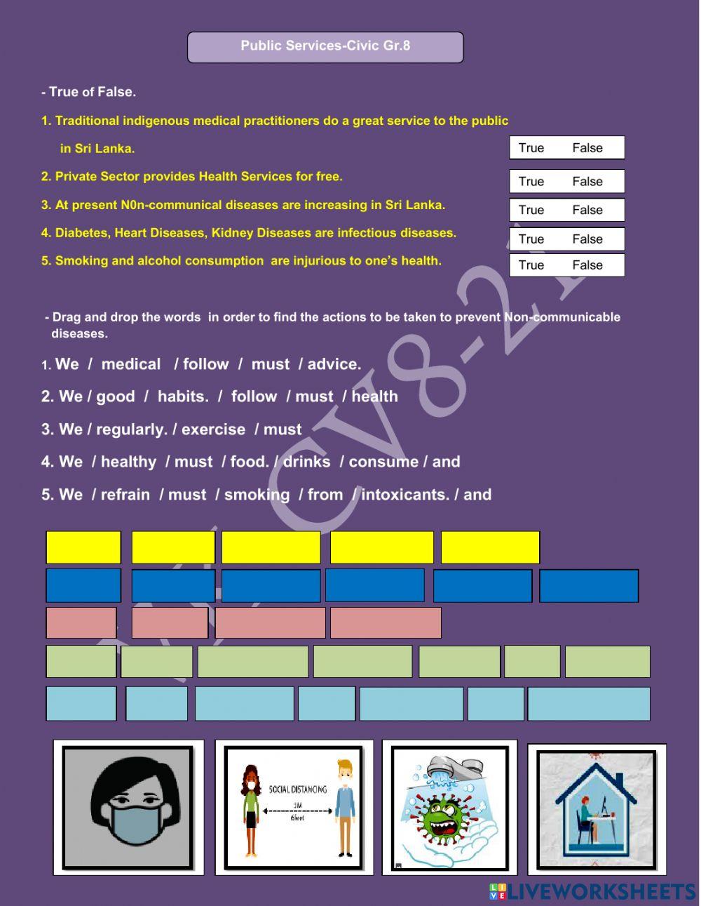 Public Services-Health Service Gr.8 online exercise for | Live Worksheets
