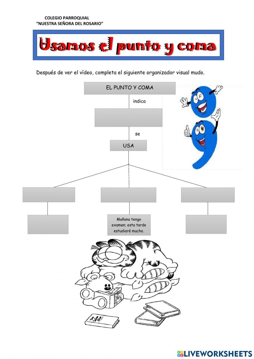 1064540 | El punto y coma | bjara | LiveWorksheets