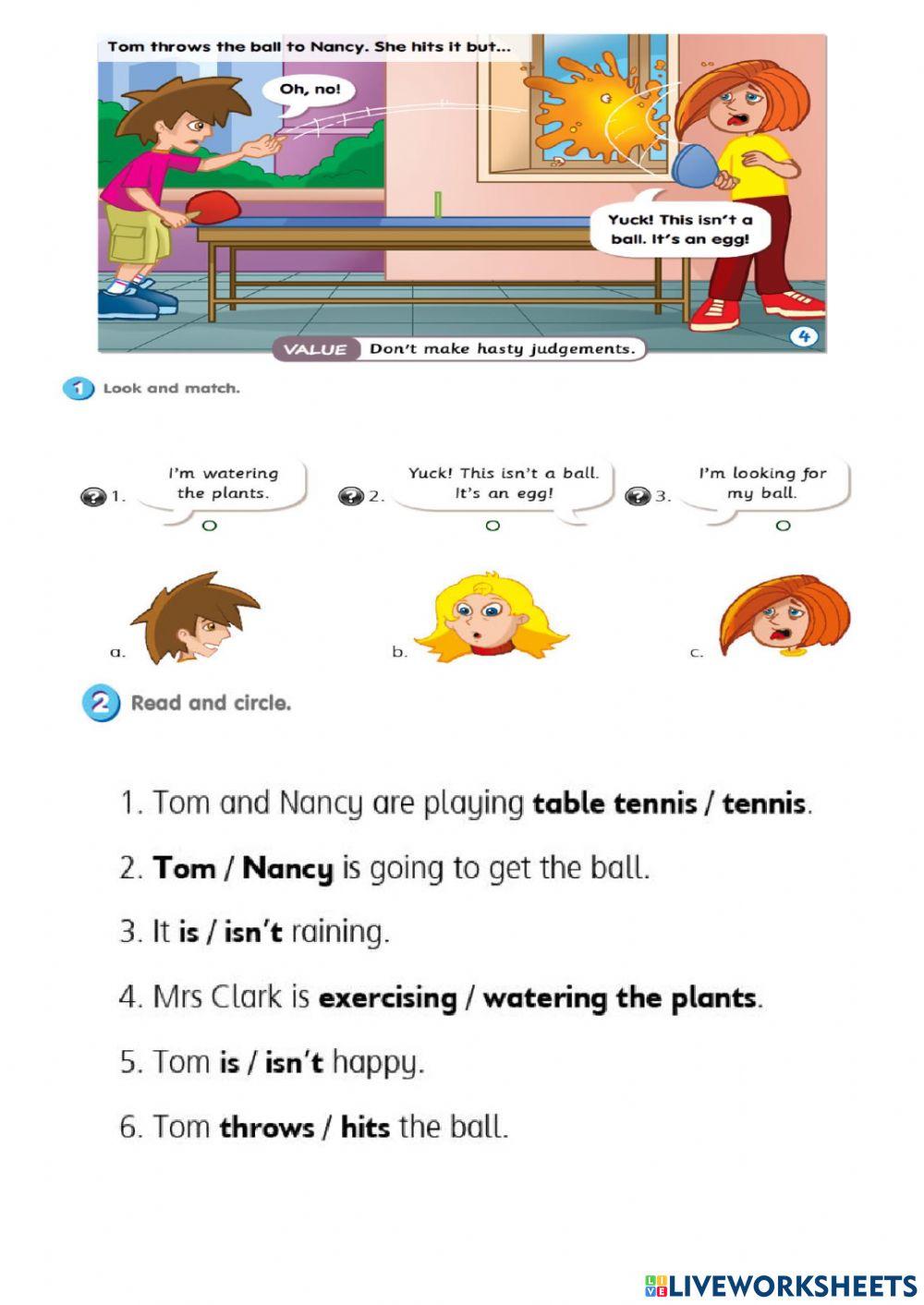 Reading time interactive activity for TERCERO DE PRIMARIA | Live Worksheets