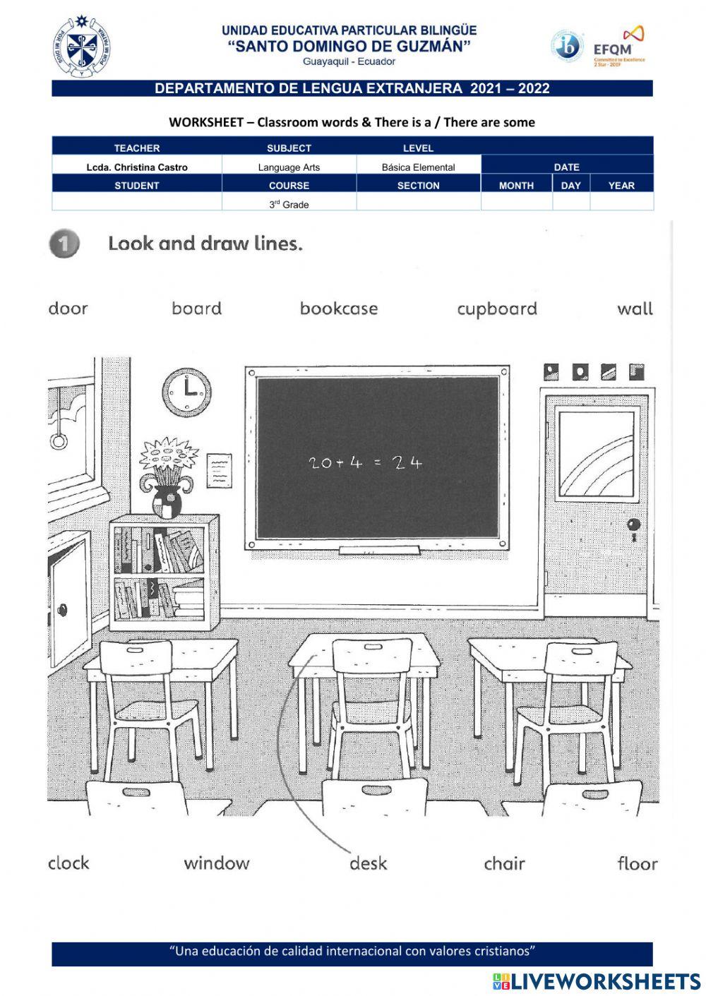 There is - There are online exercise for Grade 3 | Live Worksheets