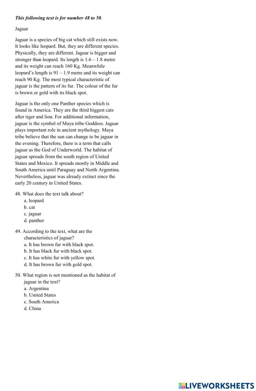 Pat b.inggris kls 8 worksheet | Live Worksheets