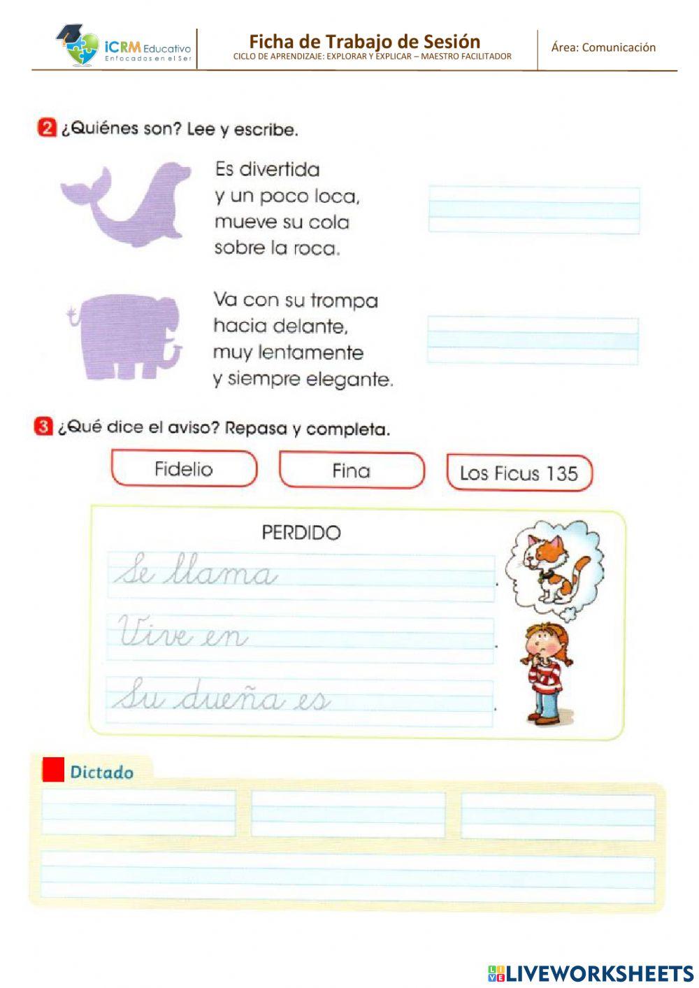 Letra f exercise for grade 1 | Live Worksheets