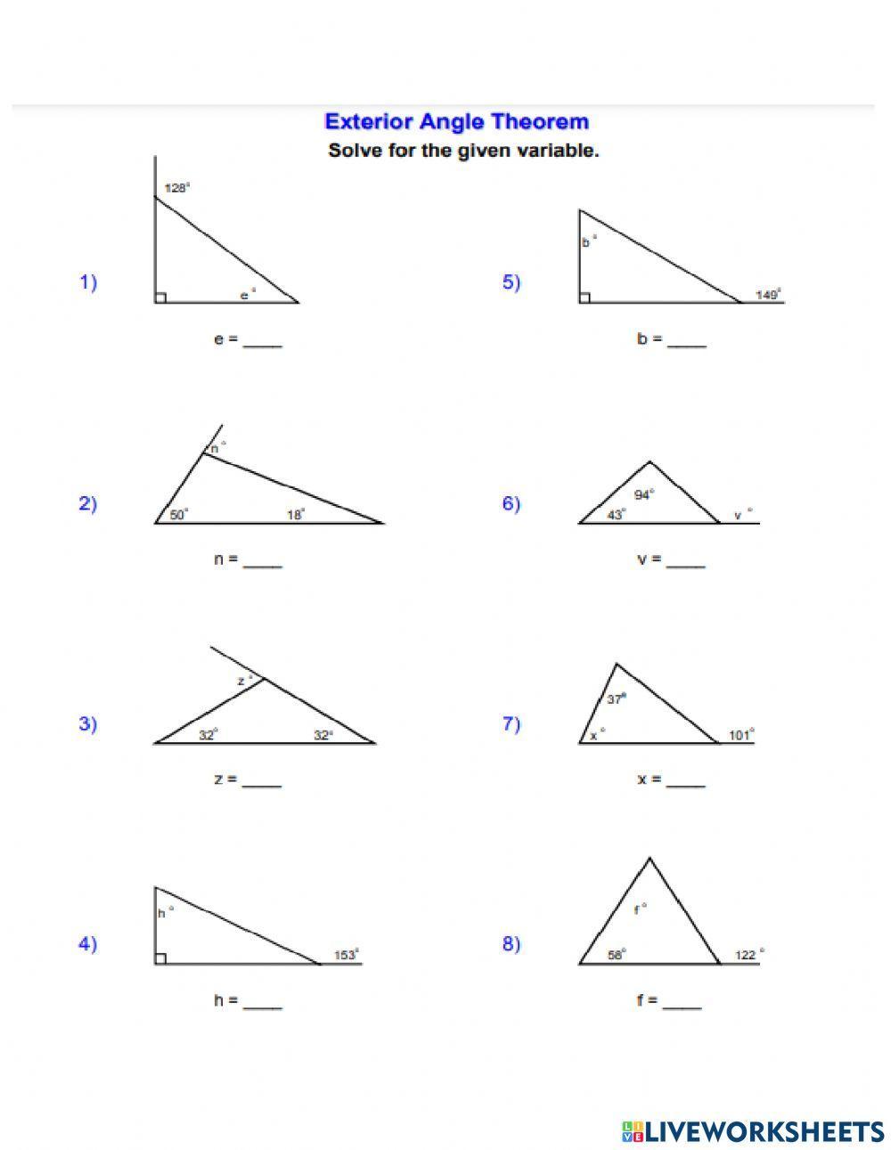 Finding unknown… | Free Interactive Worksheets | 1066362