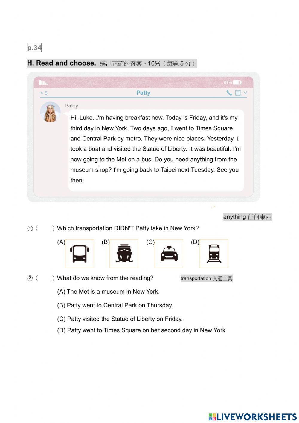 B2-U6-workbook 5 worksheet | Live Worksheets