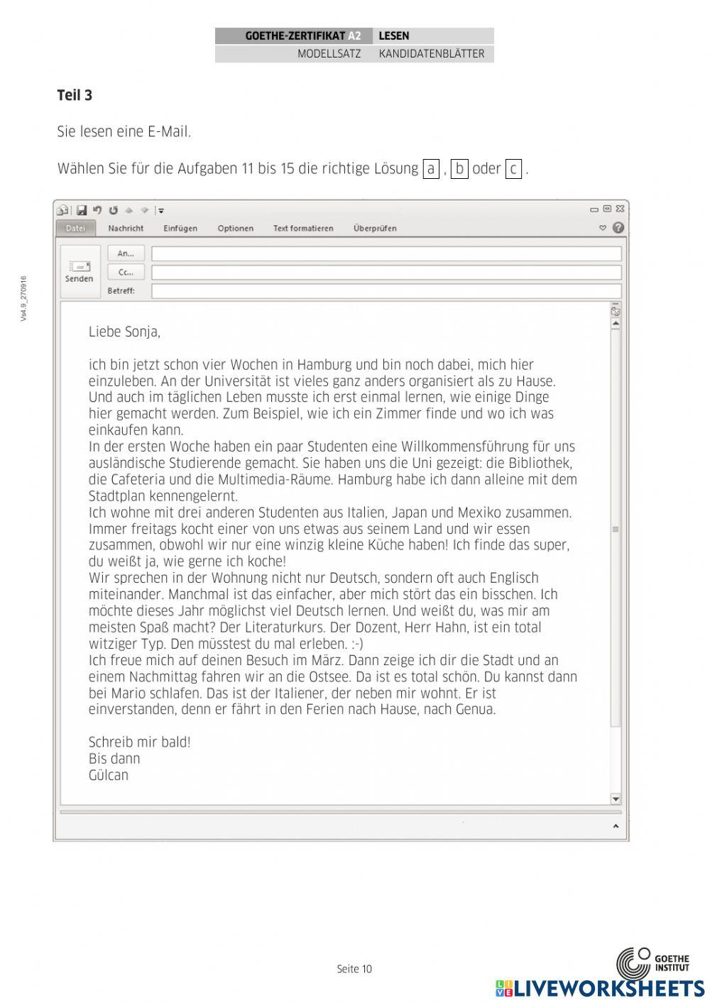 A2 Lesen 5048454 | jovanka_arsova | Live Worksheets