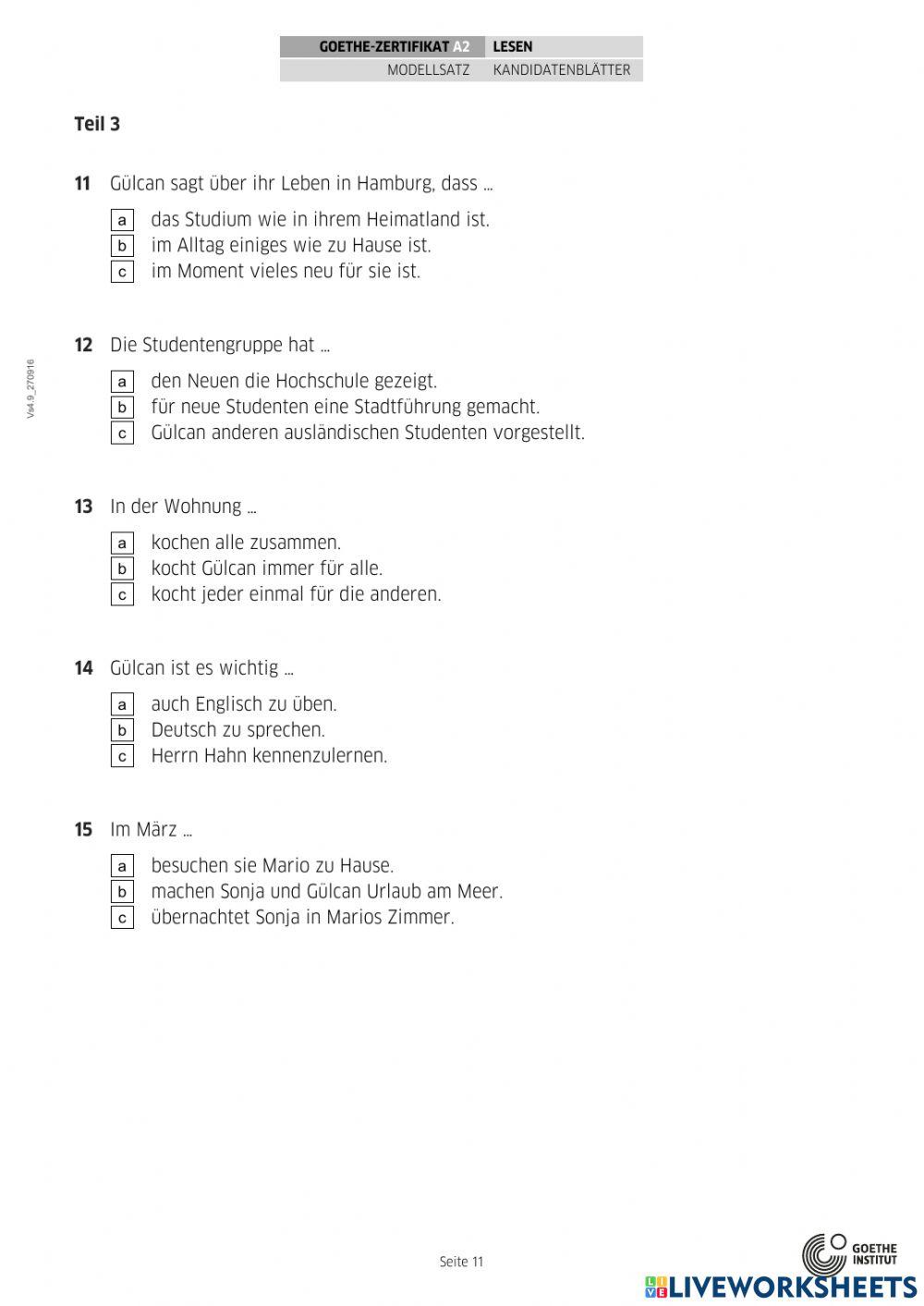 A2 Lesen 5048454 | jovanka_arsova | Live Worksheets