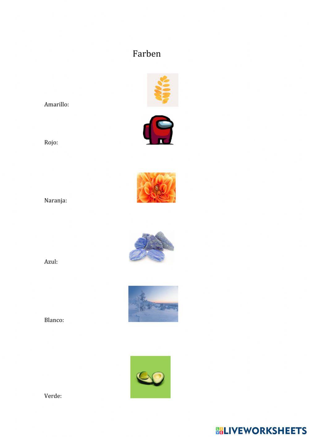 Farben free activity | Live Worksheets