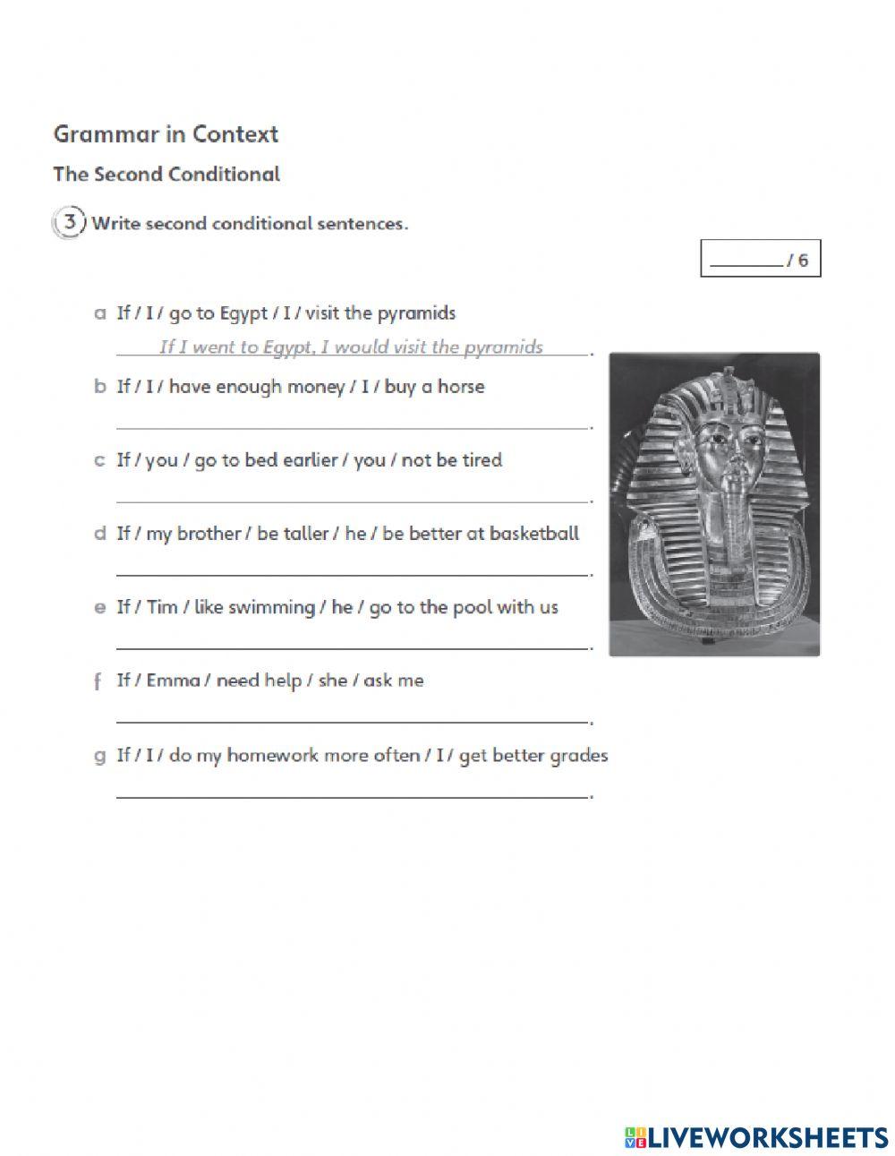 Second Conditional online exercise for 5th | Live Worksheets