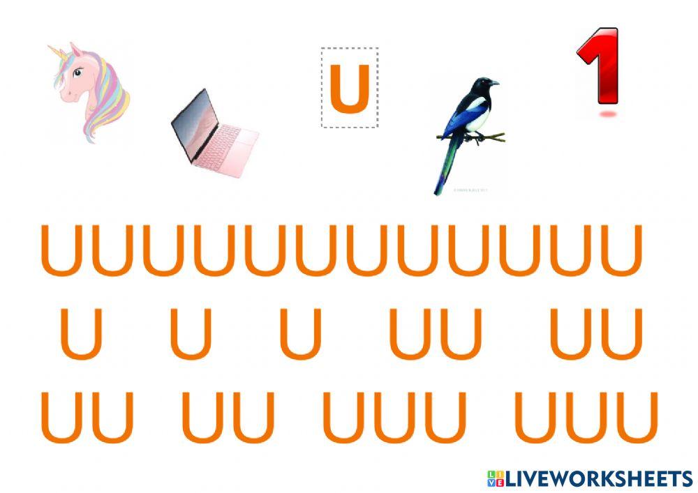 Vocal U online exercise for 3 años | Live Worksheets