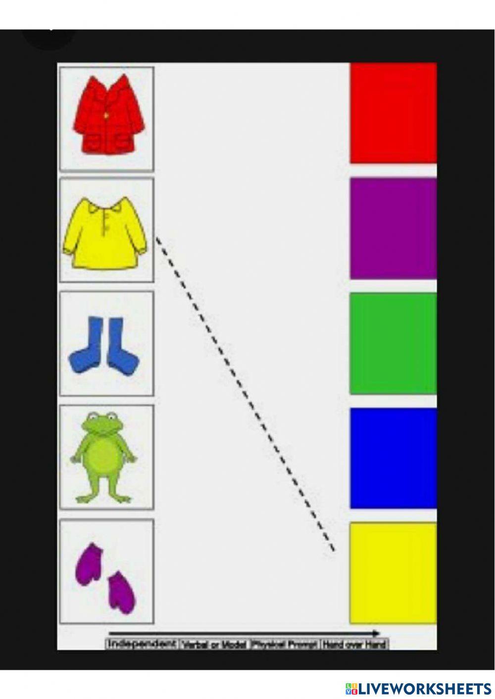 Colour names worksheet | Live Worksheets