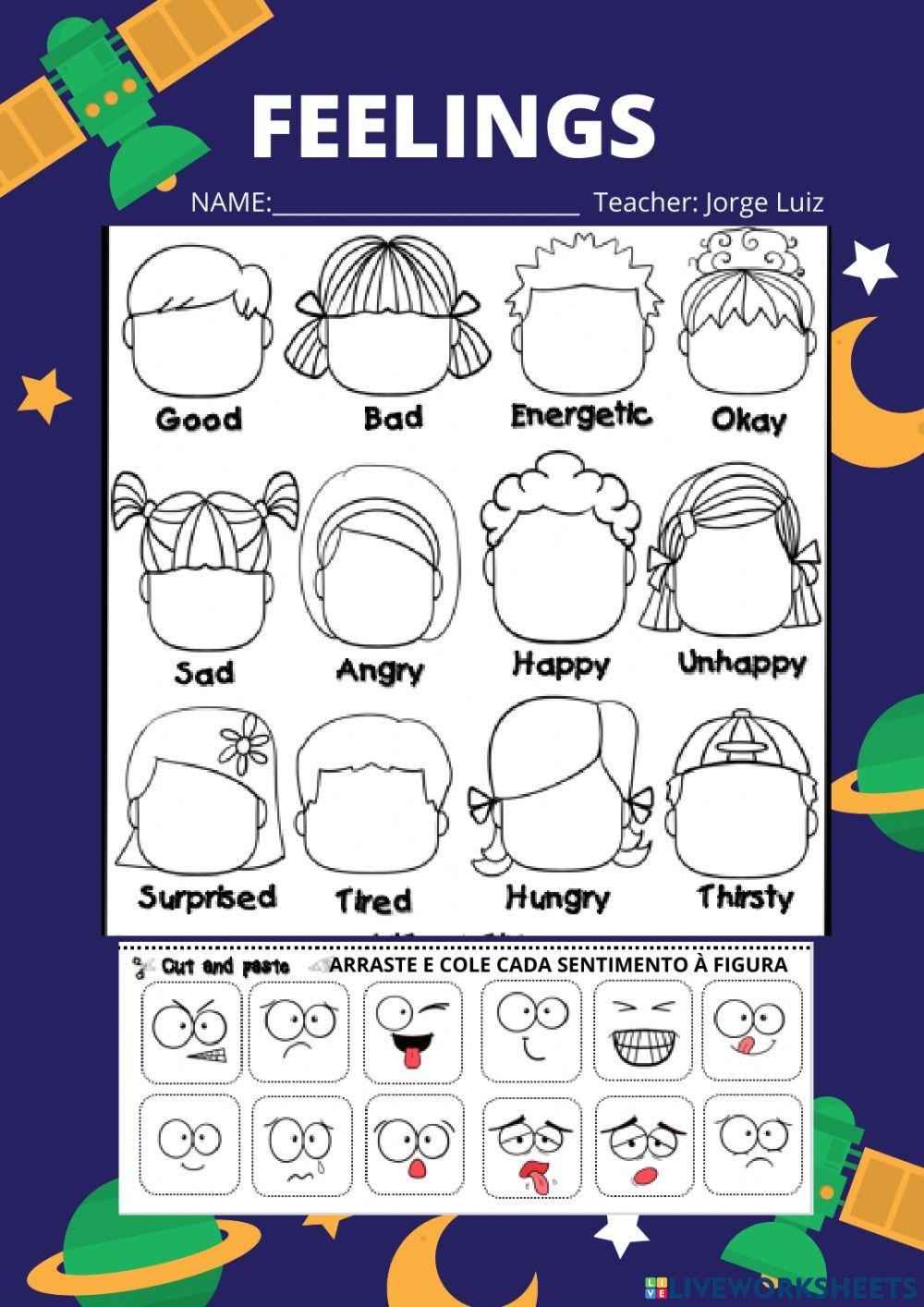 1069604 | Feelings | JORGE LUIZ S. LEAL | LiveWorksheets