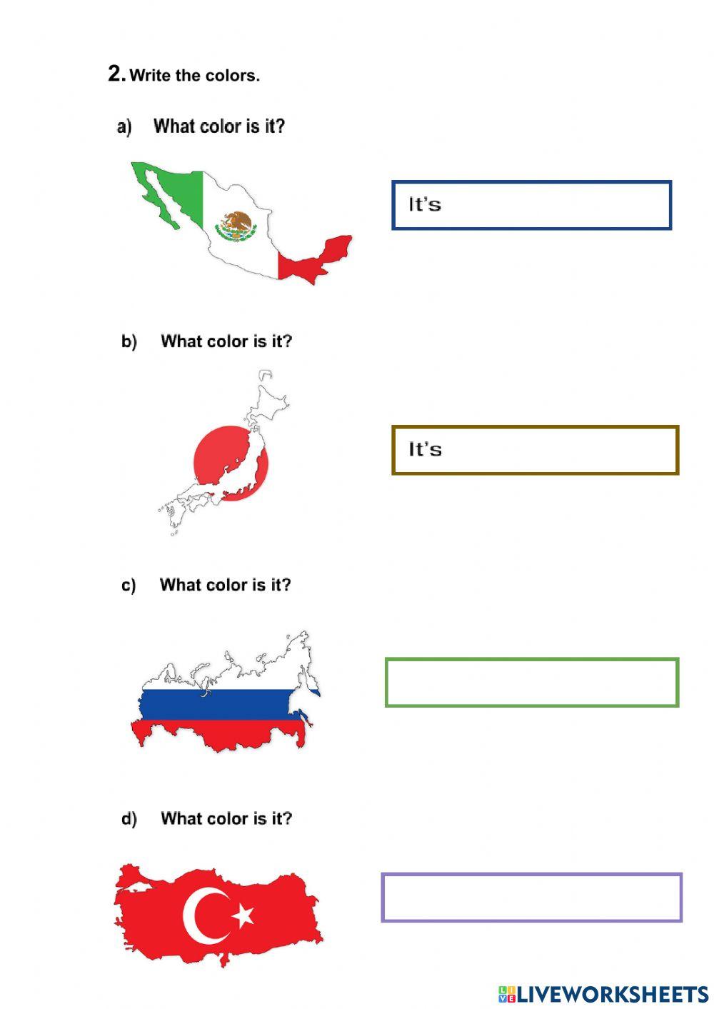 Kids countries | Free Interactive Worksheets | 1069766