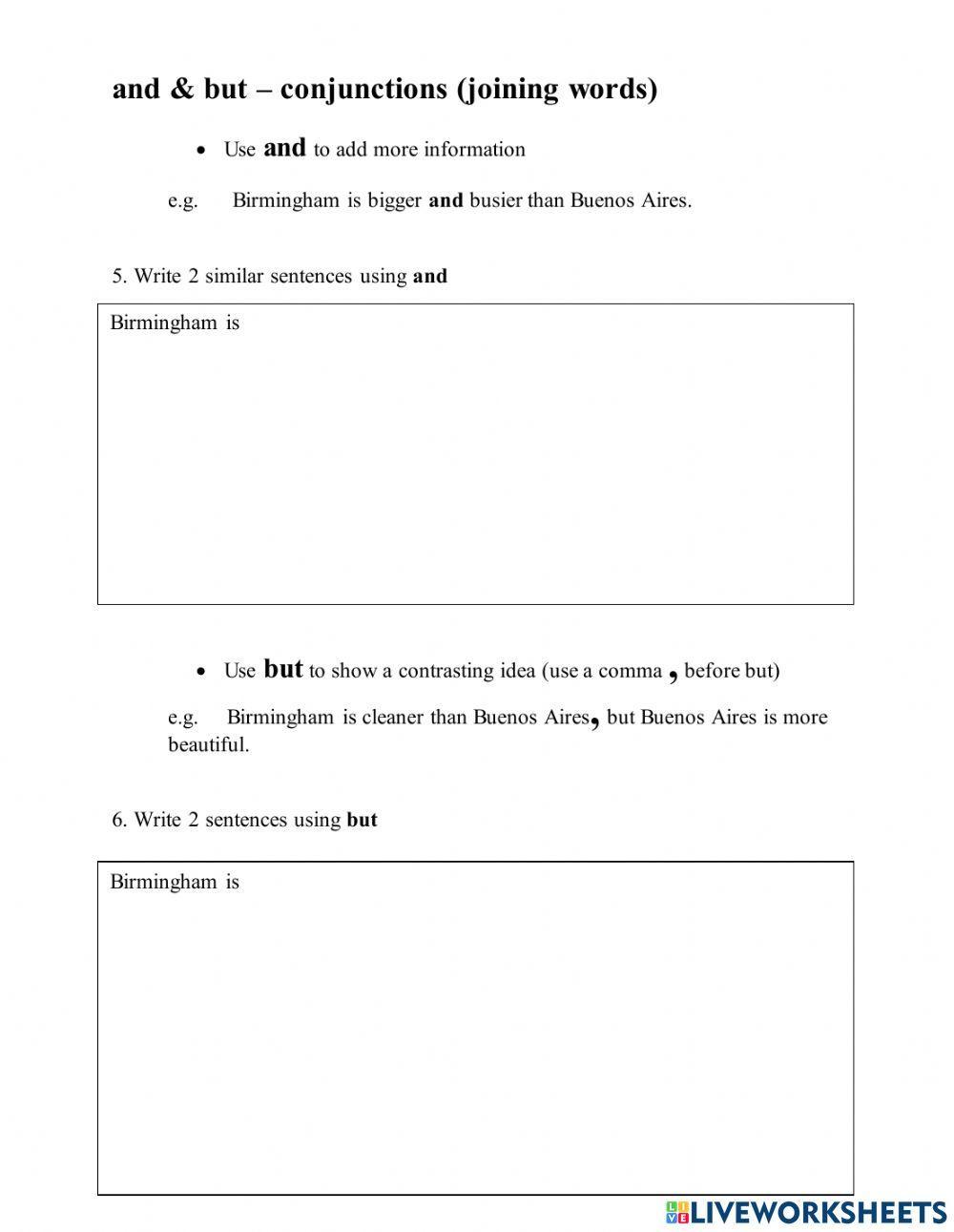 Compare 2 cities | Free Interactive Worksheets | 1070122