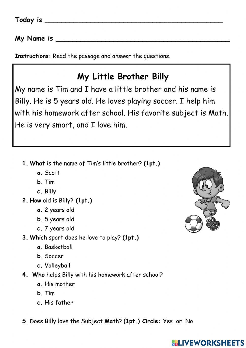 My Little Brother Billy 1070612 | Branique Rolle | Live