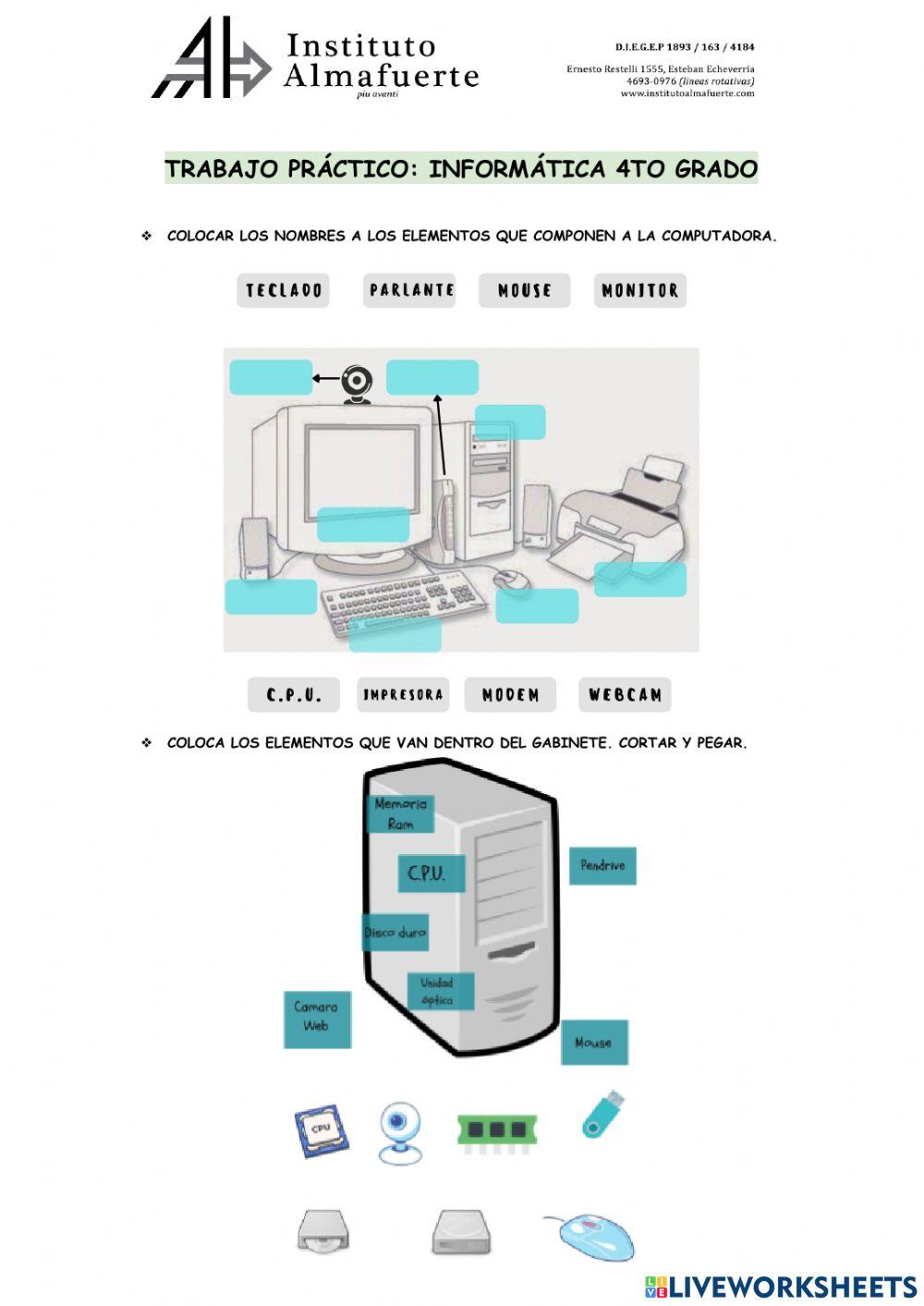 Repaso de infor… | Free Interactive Worksheets | 1070902