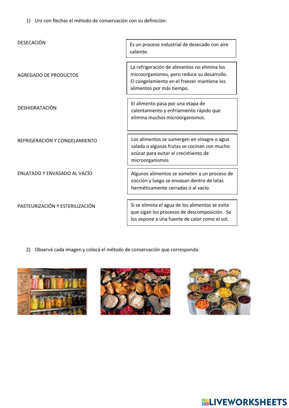 Conservación de… | Free Interactive Worksheets | 1071039