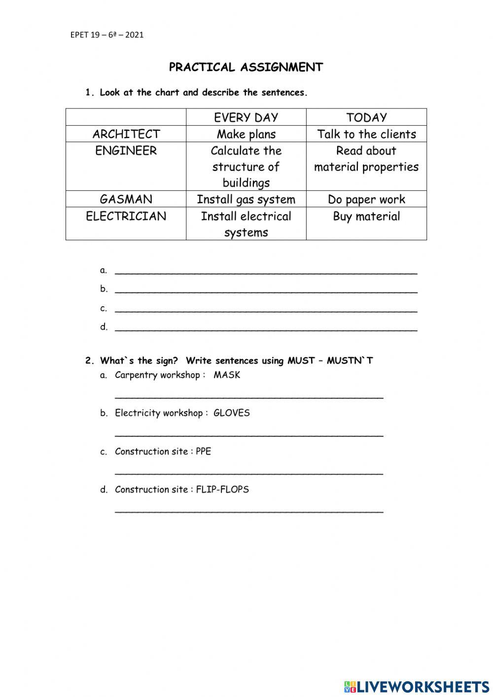 Tp | Live Worksheets