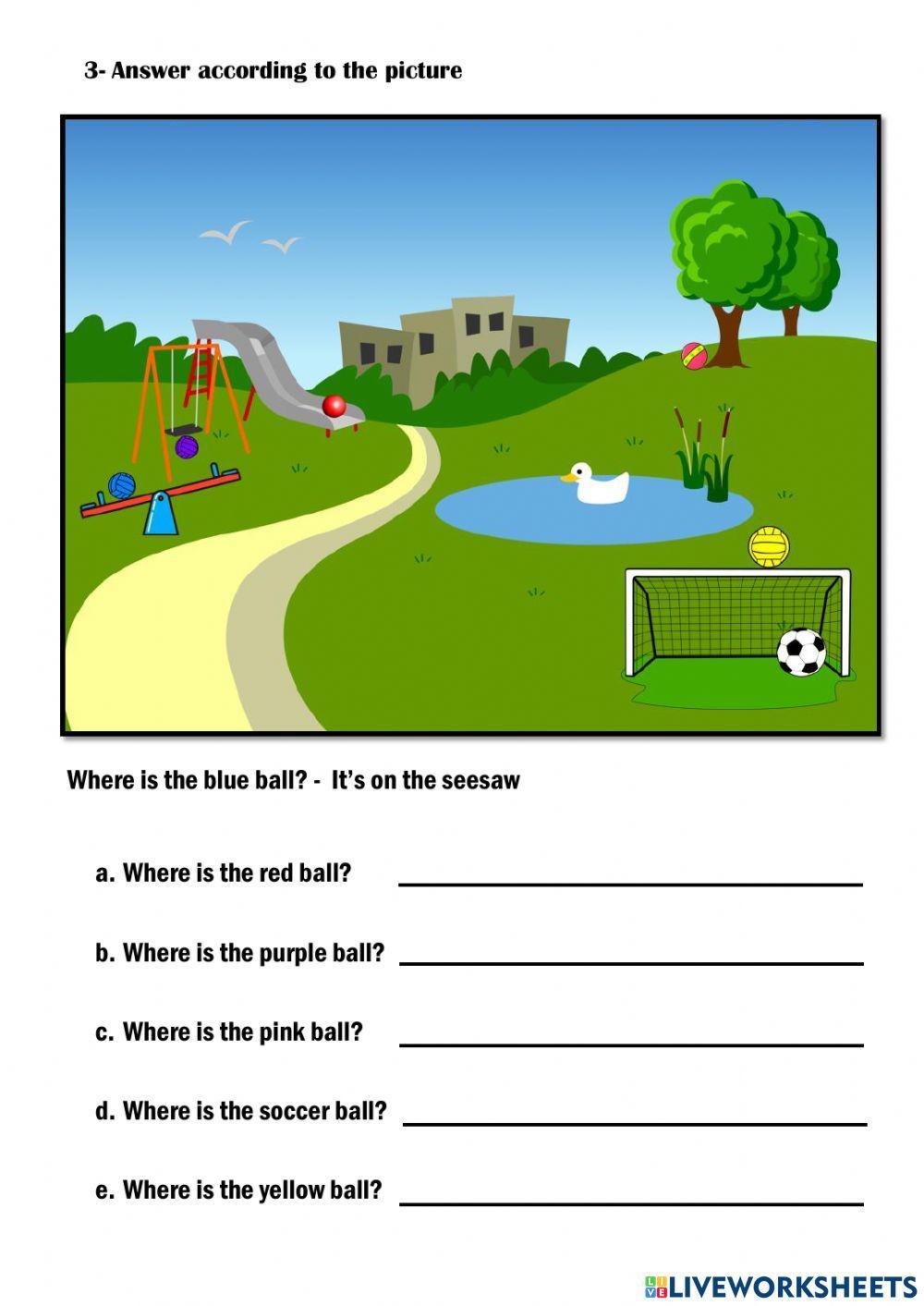 At the park - P… | Free Interactive Worksheets | 1071191