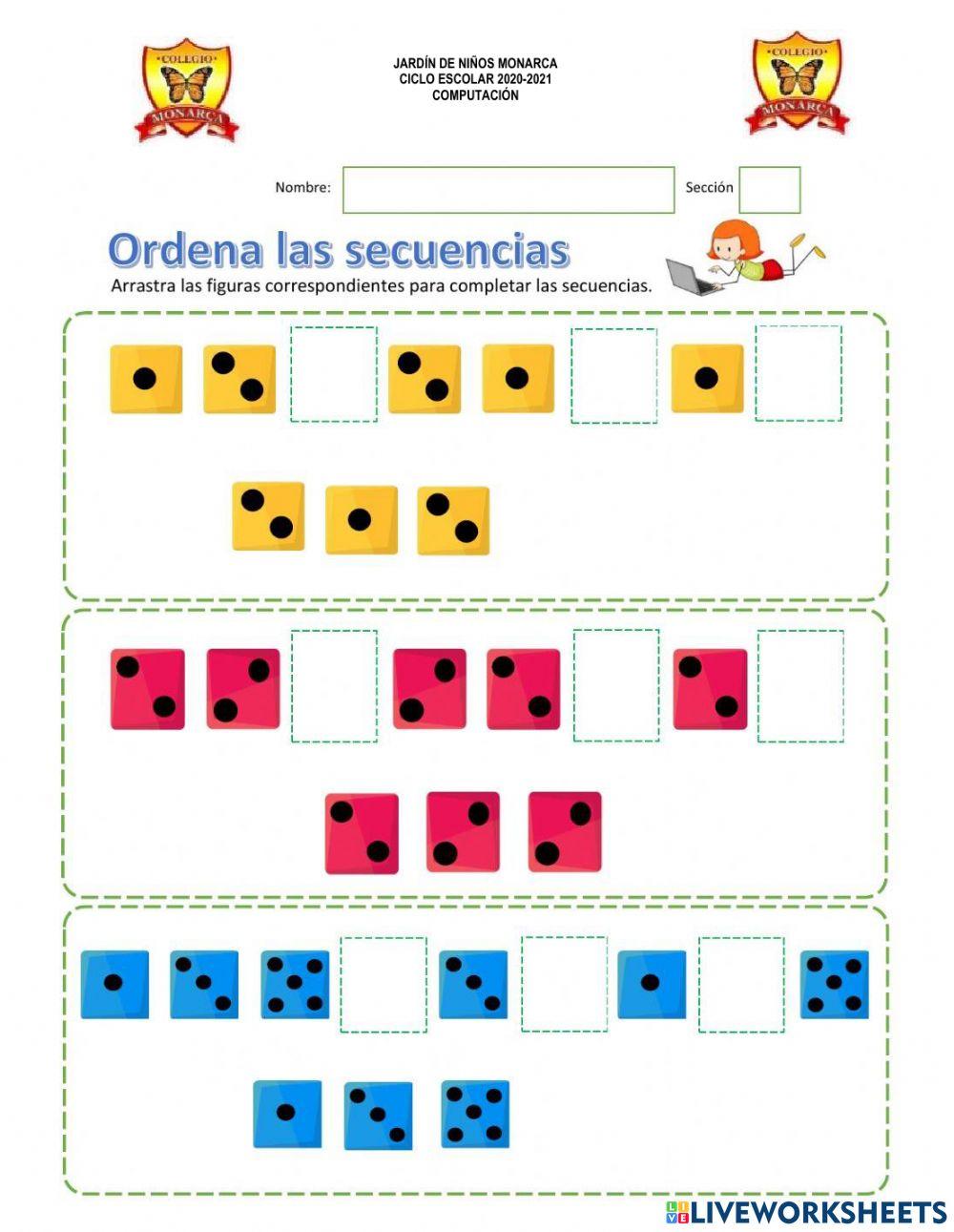 Secuencias interactive activity for preescolar | Live Worksheets Secuencias interactive activity for preescolar | Live Worksheets