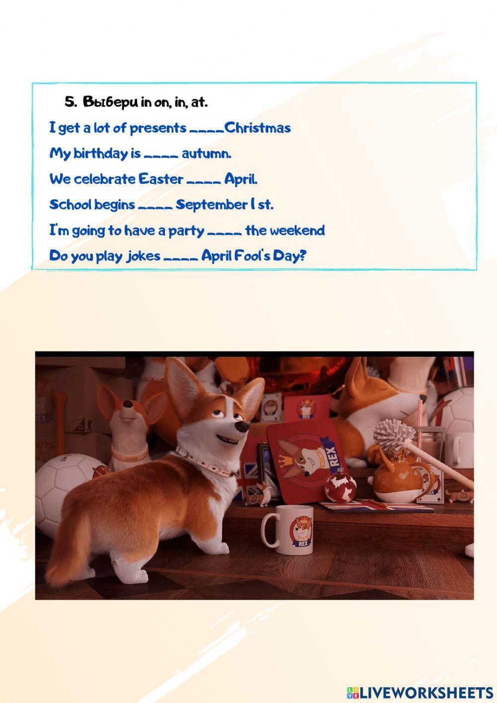 Unit 7 At the Weekend interactive worksheet | Live Worksheets