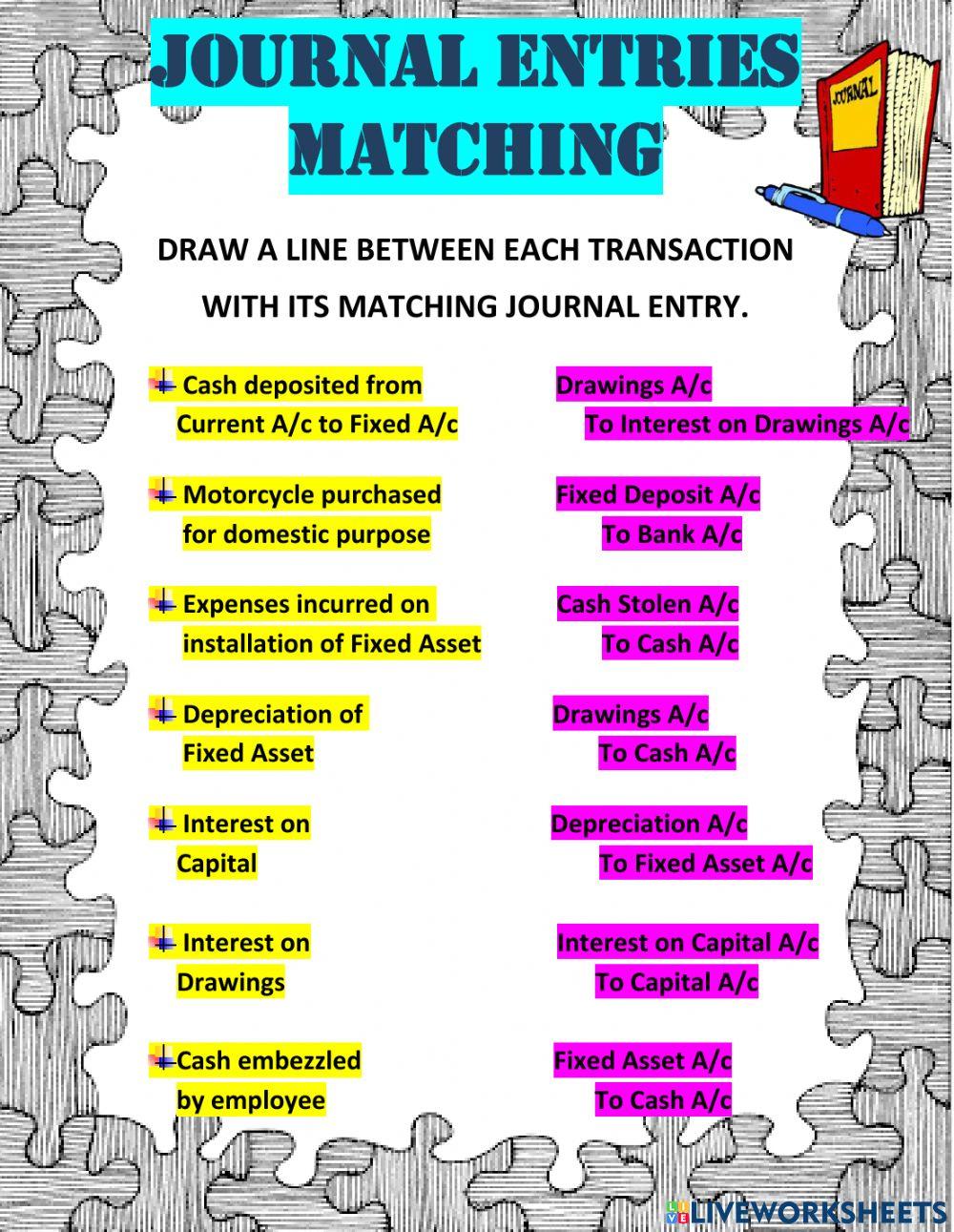 Worksheet 2: Journal Entries 3076253 | AAKRITI GOEL