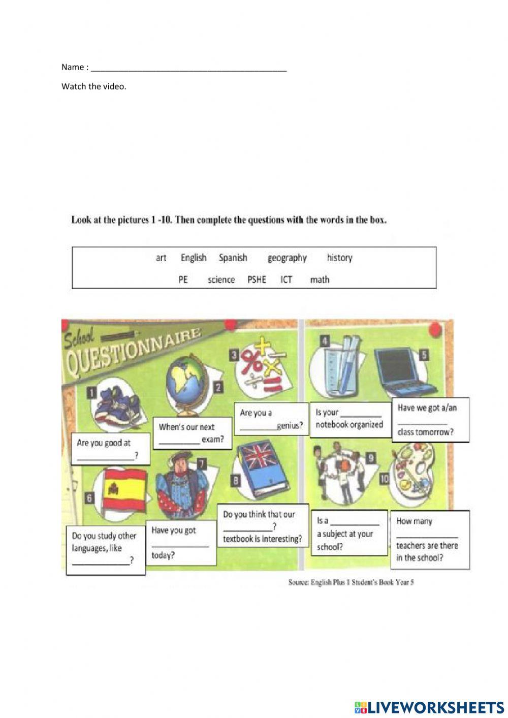 1072447 | Year 5 learning world | khalilah