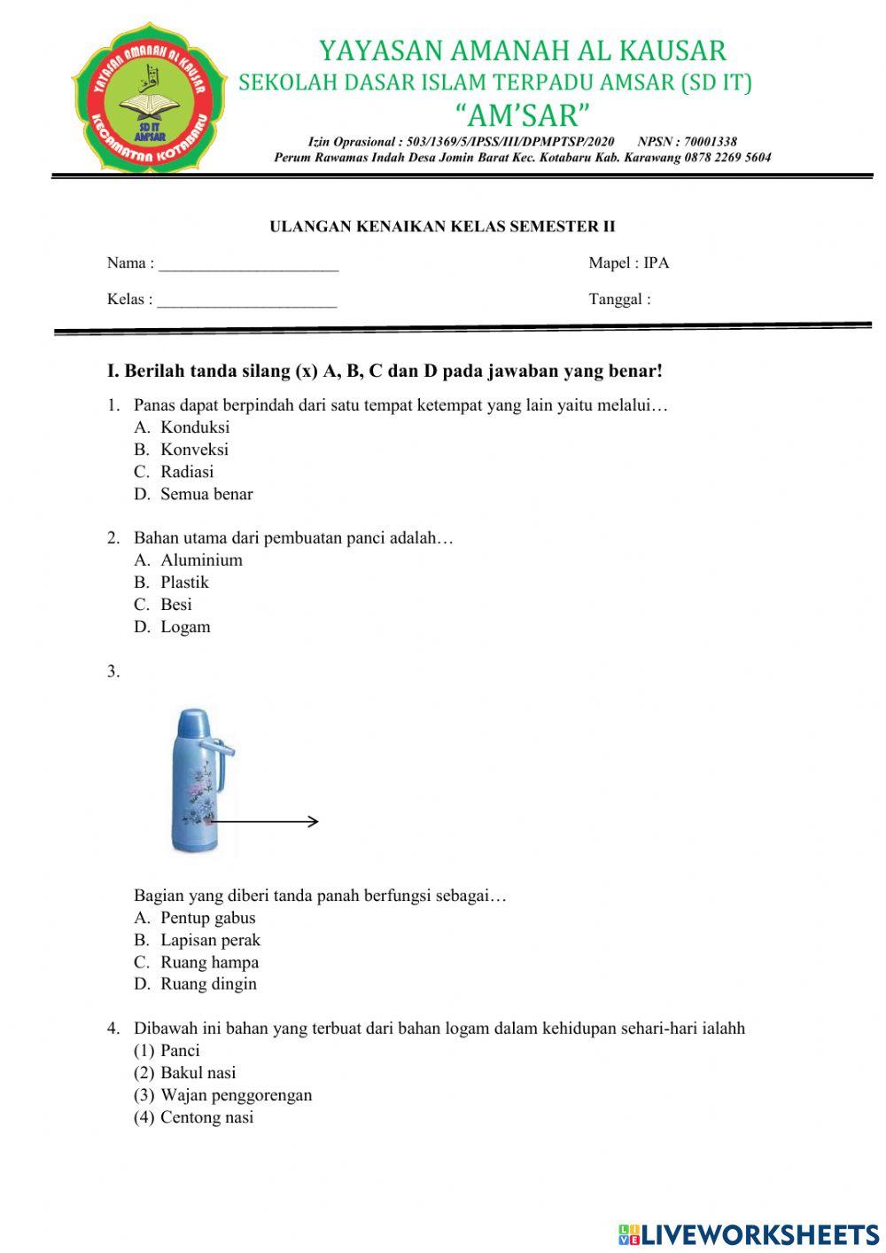 Pas ipa activity | Live Worksheets