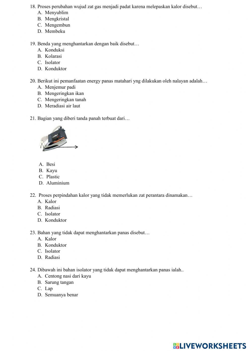 Pas ipa activity | Live Worksheets