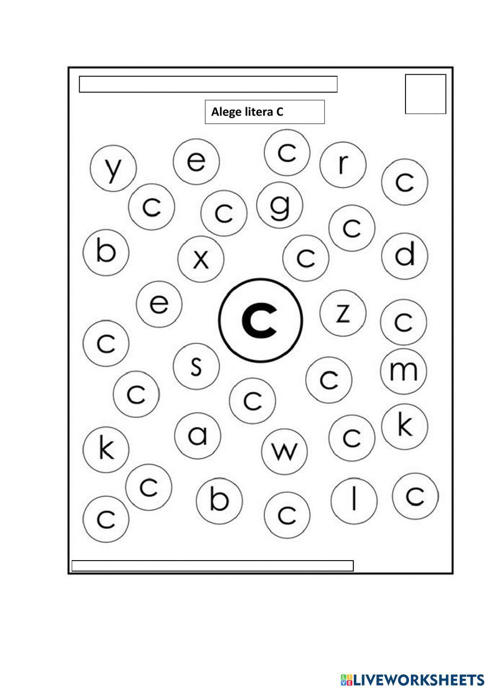 Litera C Online Exercise For Live Worksheets litera-c-online-exercise-for-live-worksheets