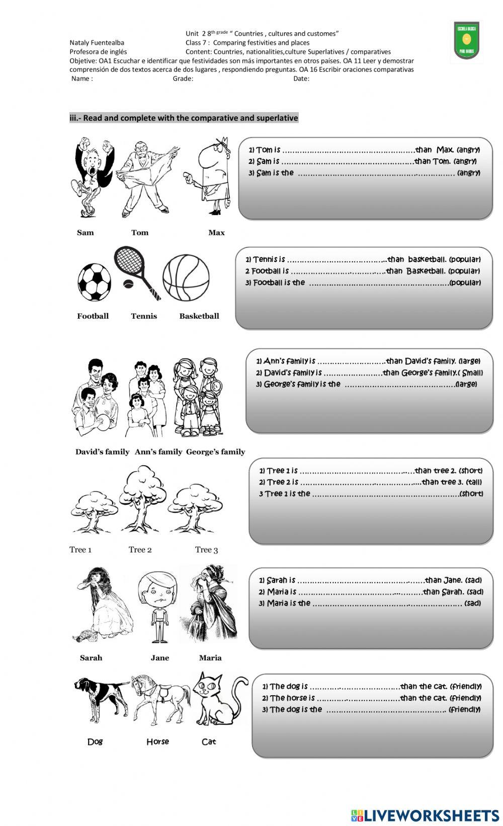 CLASS 4 UNIT 2 … | Free Interactive Worksheets | 6628185