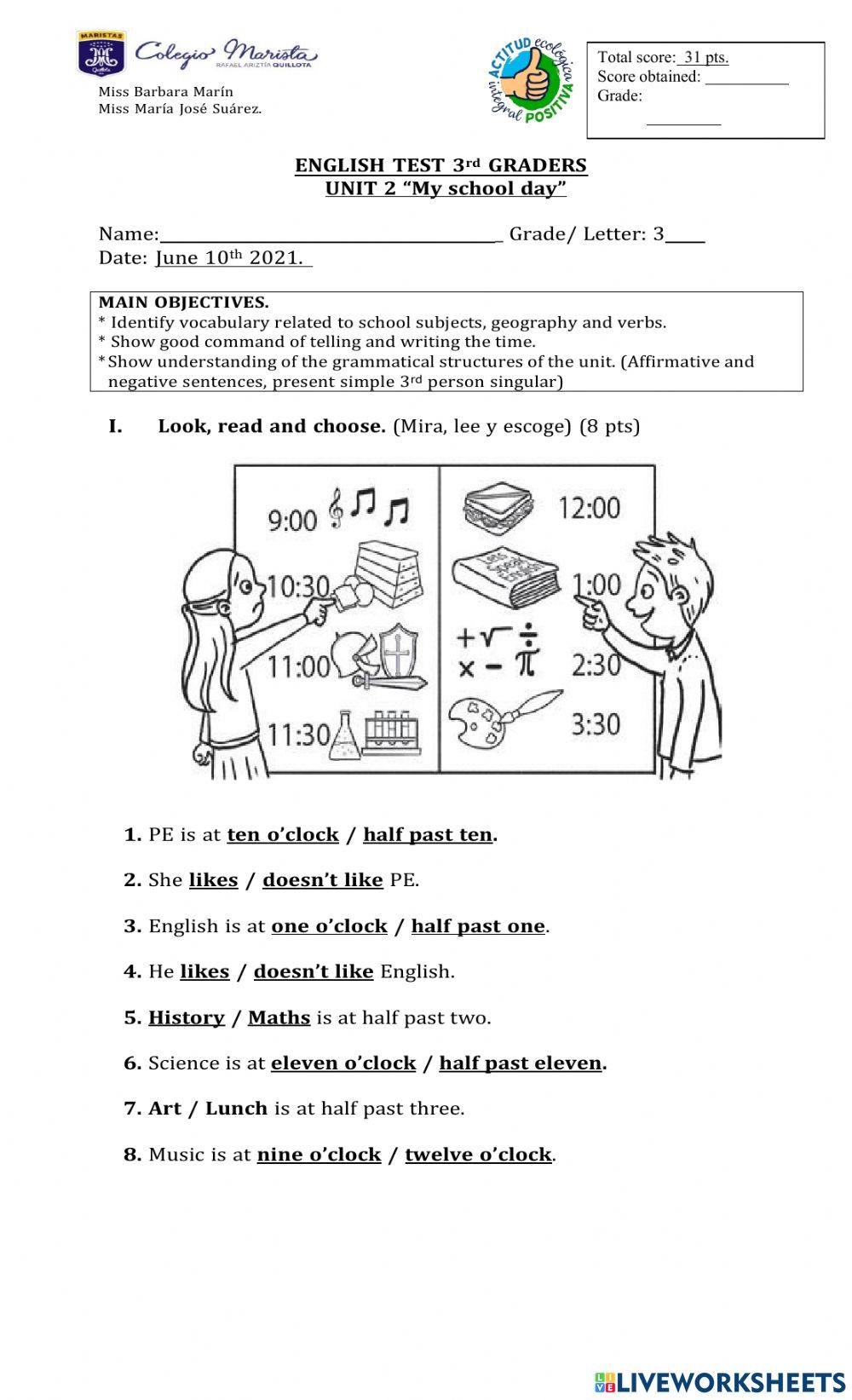English Test B3… | Free Interactive Worksheets | 6628368