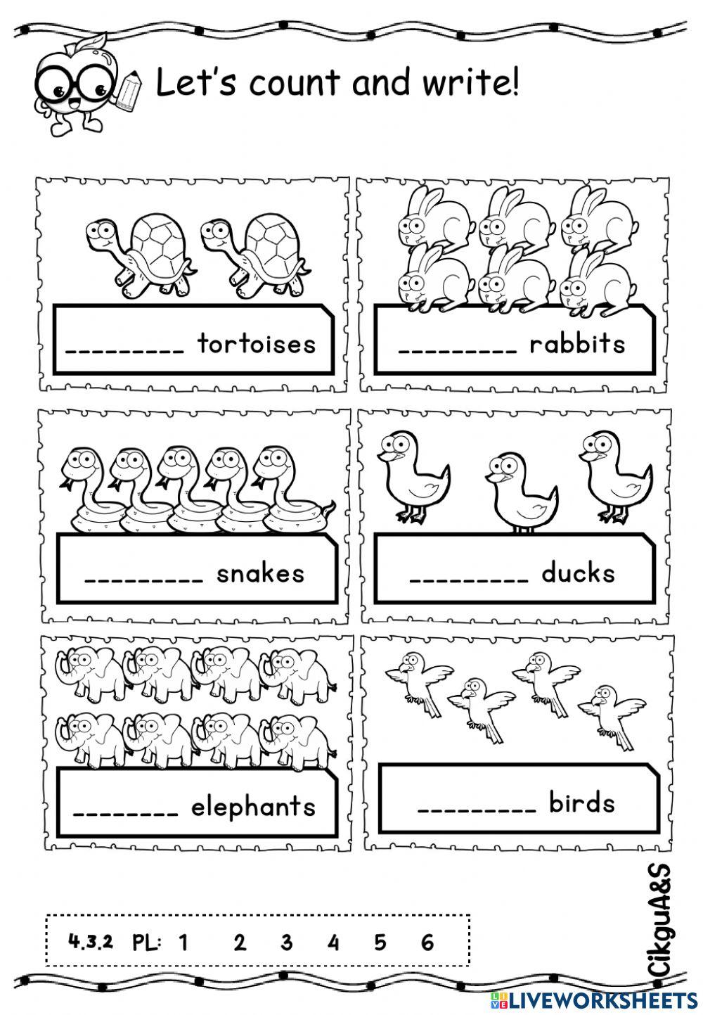 Count And Write Numbers Worksheet Live Worksheets count-and-write-numbers-worksheet-live-worksheets