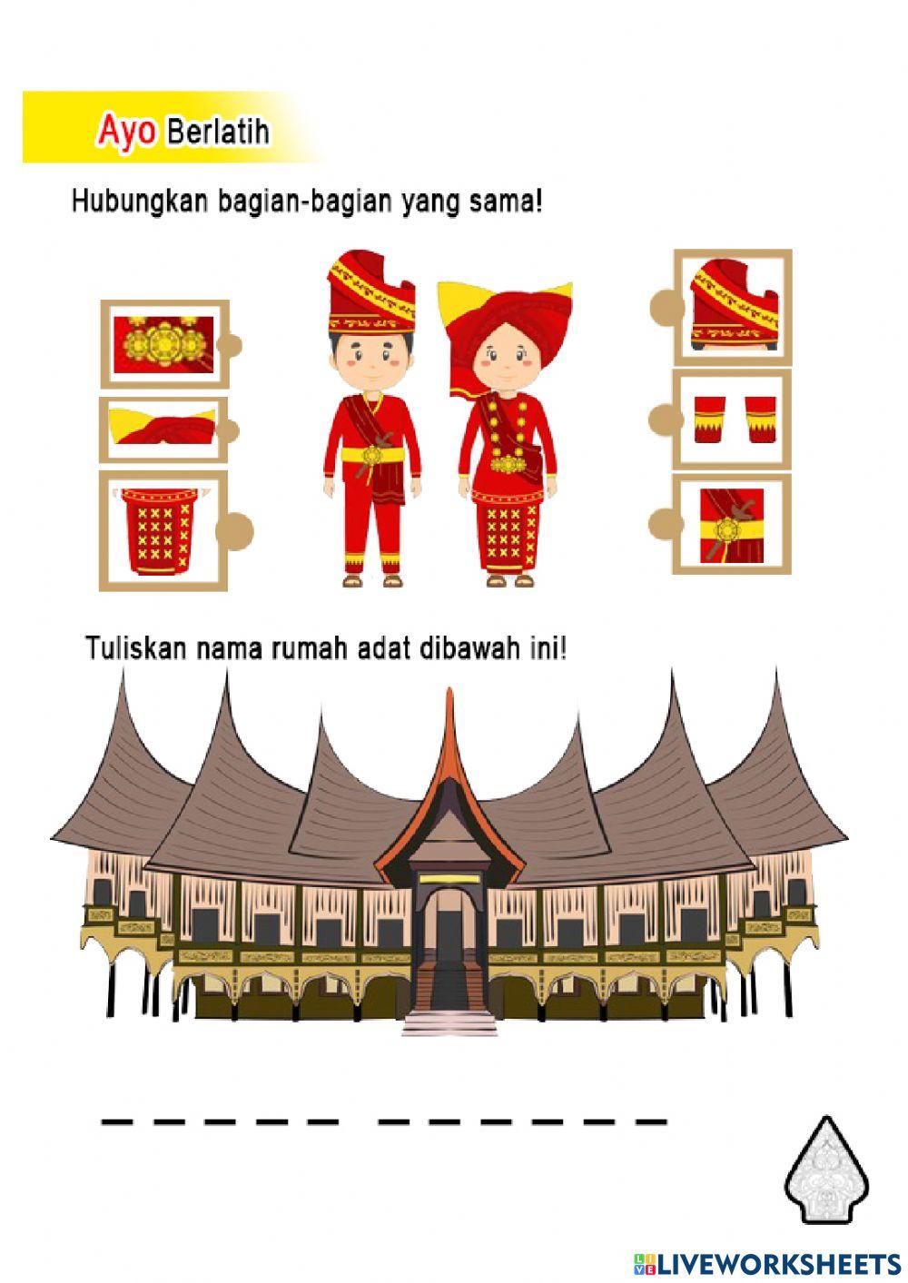 Budaya nusantara worksheet | Live Worksheets