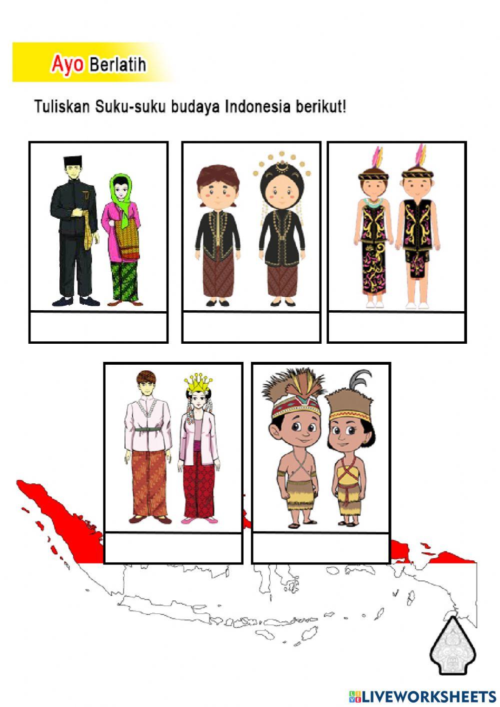 Budaya nusantara worksheet | Live Worksheets