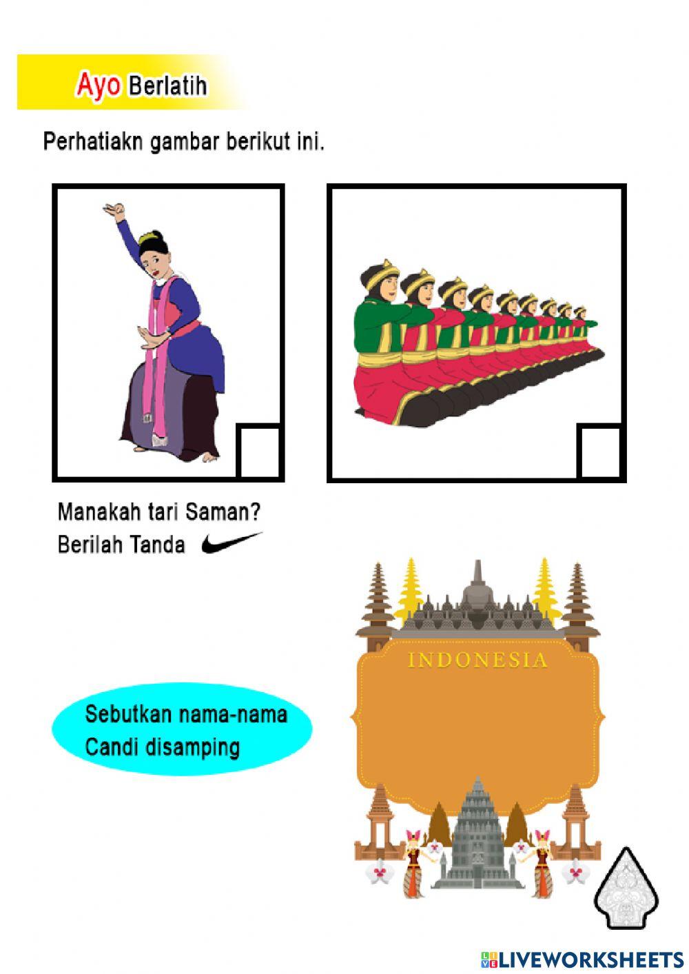 Budaya nusantara worksheet | Live Worksheets
