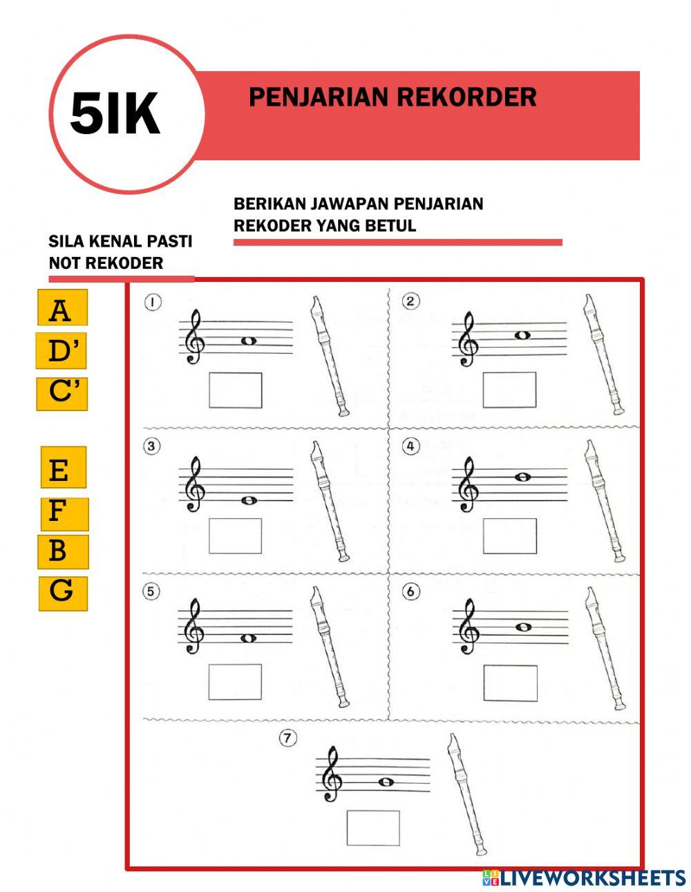 Penjarian Rekorder 1135642 | teacherjun | Live