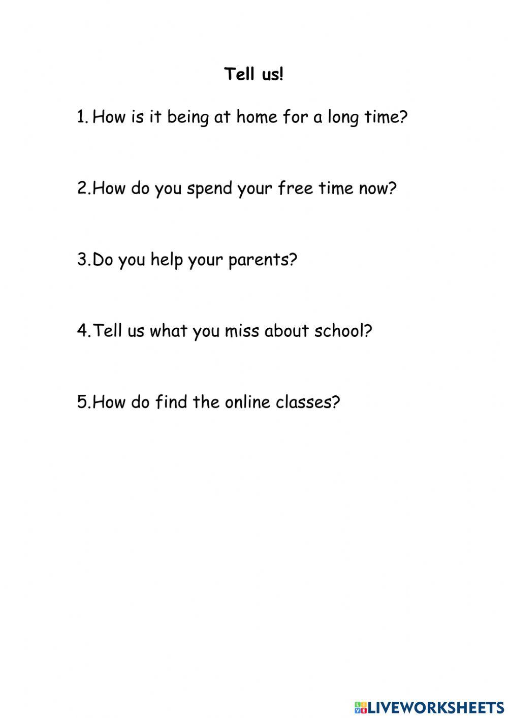 Myself worksheet for KS1 | Live Worksheets