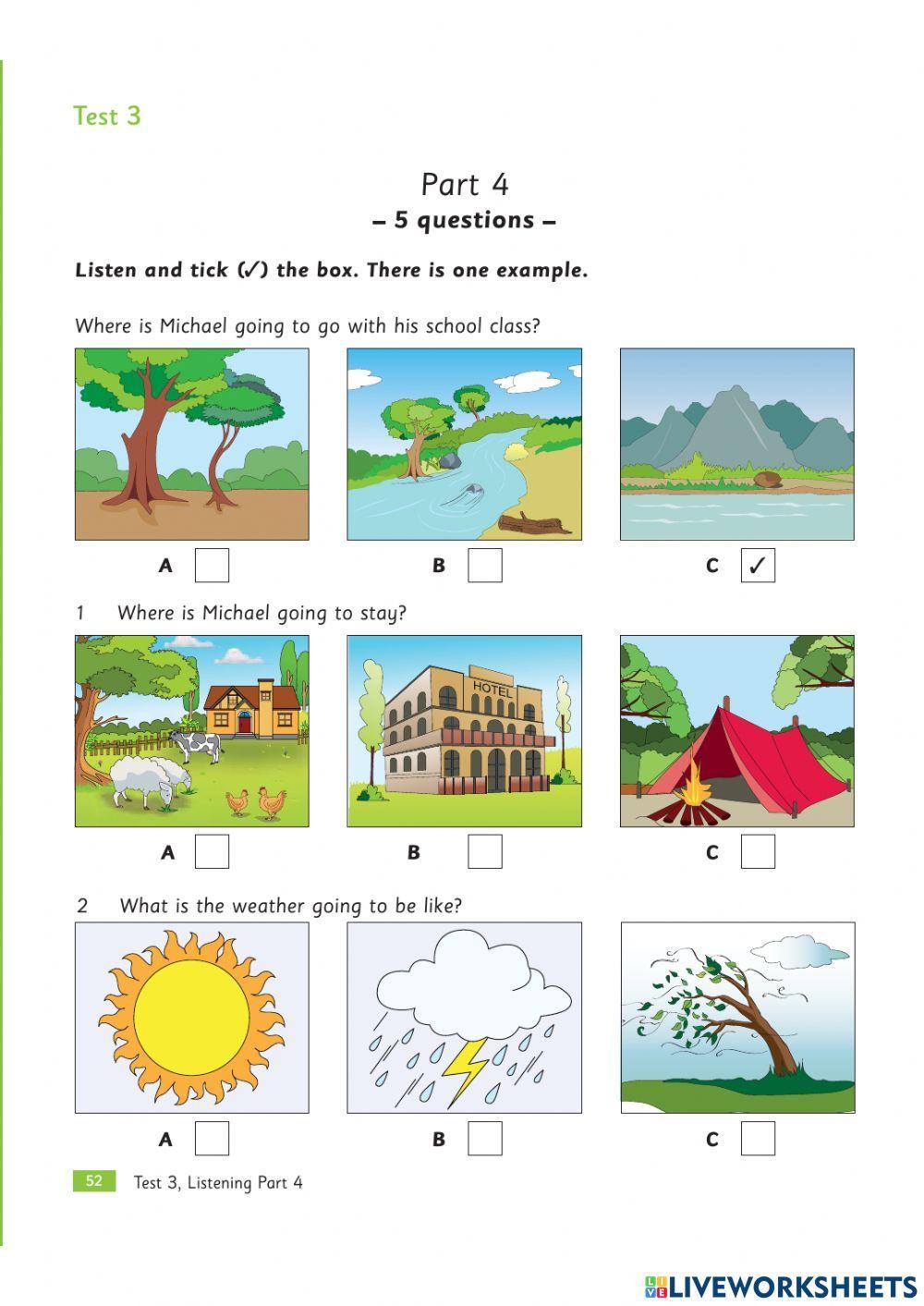 Flyers Practice… | Free Interactive Worksheets | 2286392