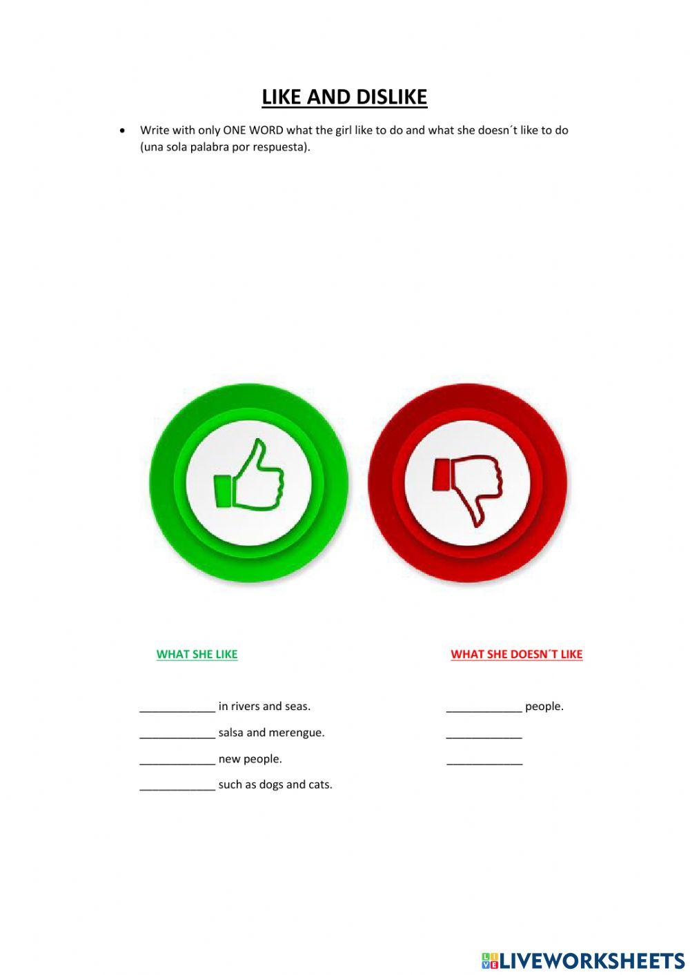 1136291 | Like and dislike | Santiago Nofal