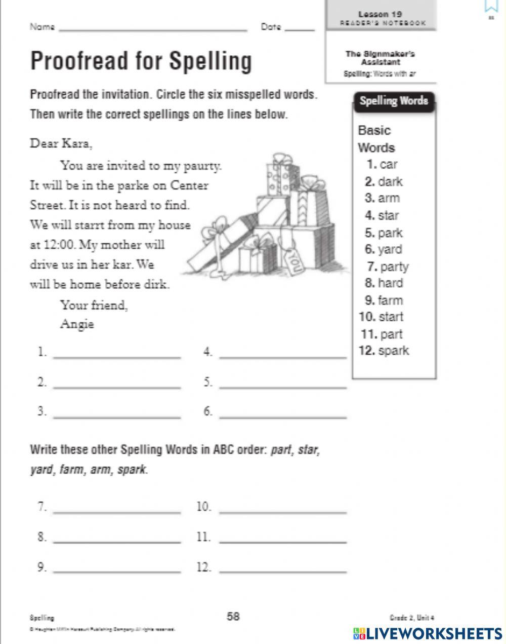 AR Words | Live Worksheets