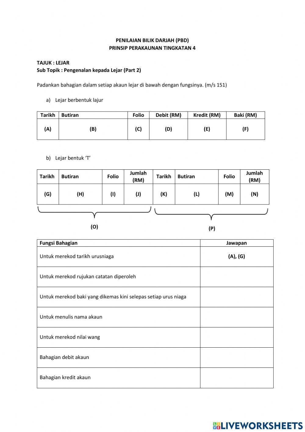 1136840 | Lejar (Part 1) | nur syahidah | LiveWorksheets