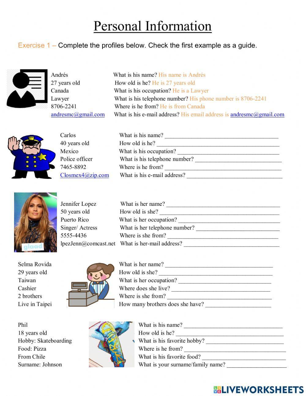 1158884 | Personal Information | Maria Medina