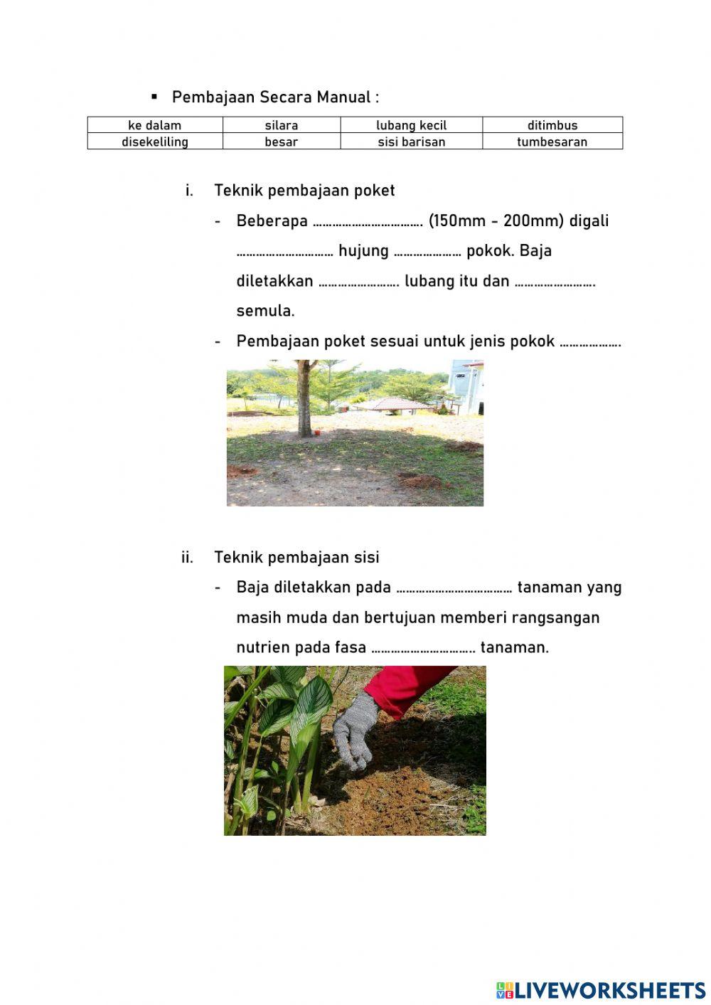 Tugasan Landskap exercise for T5 | Live Worksheets