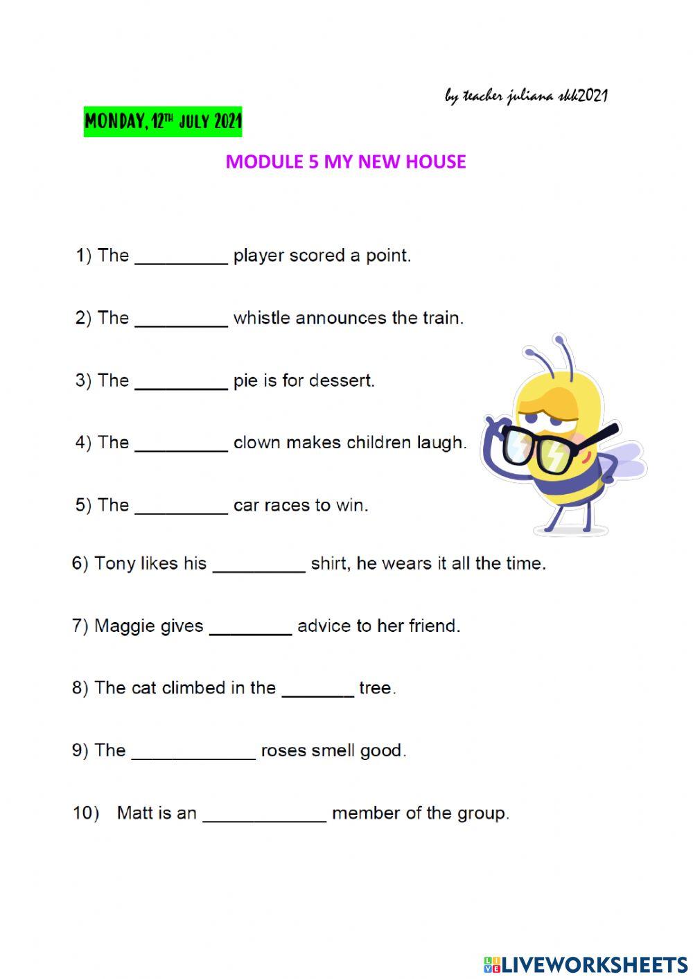 Year 3 module 5… | Free Interactive Worksheets | 1161462