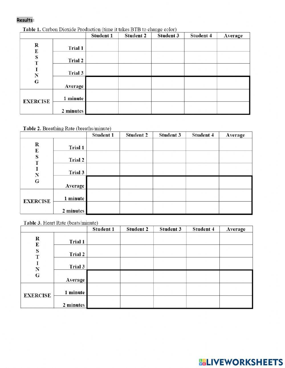 Exercise - Cellular Respiration Lab 6659377 | Coach