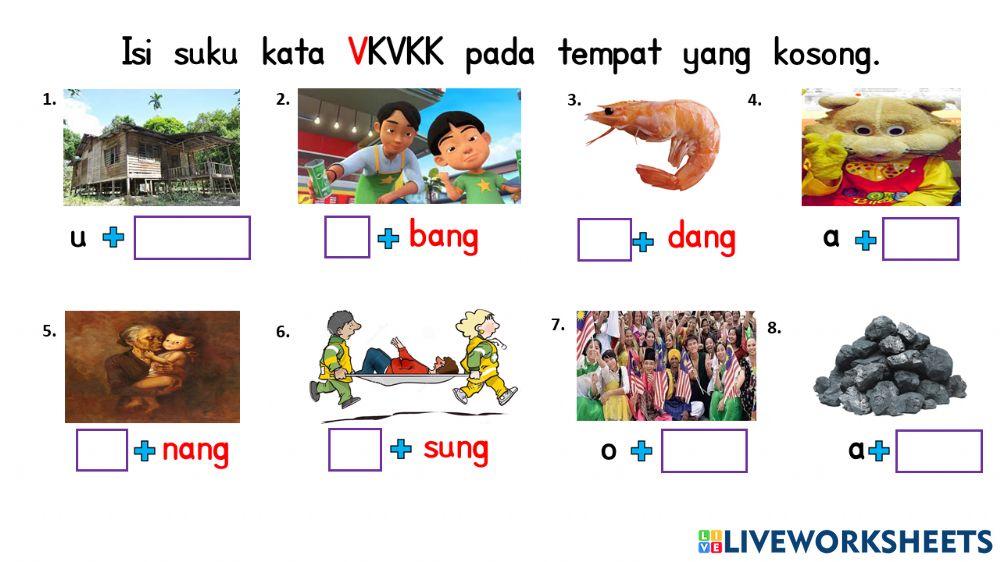 Latihan Perkata… | Free Interactive Worksheets | 6659464