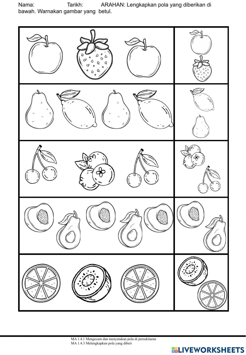 Pola exercise | Live Worksheets